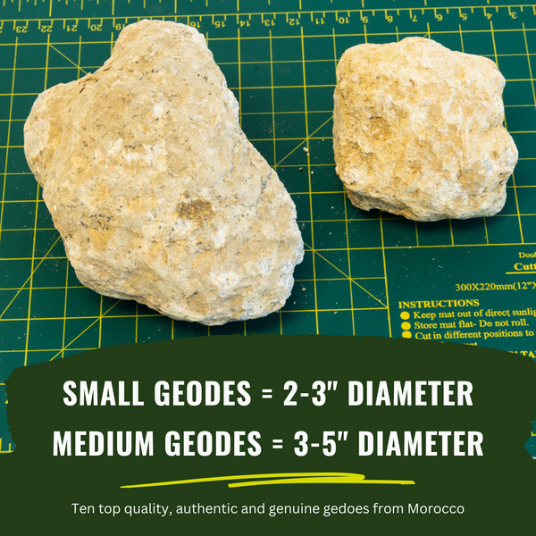 12pc Break Your Own Geodes Kit with Sledge Hammer and Safety Goggles ...
