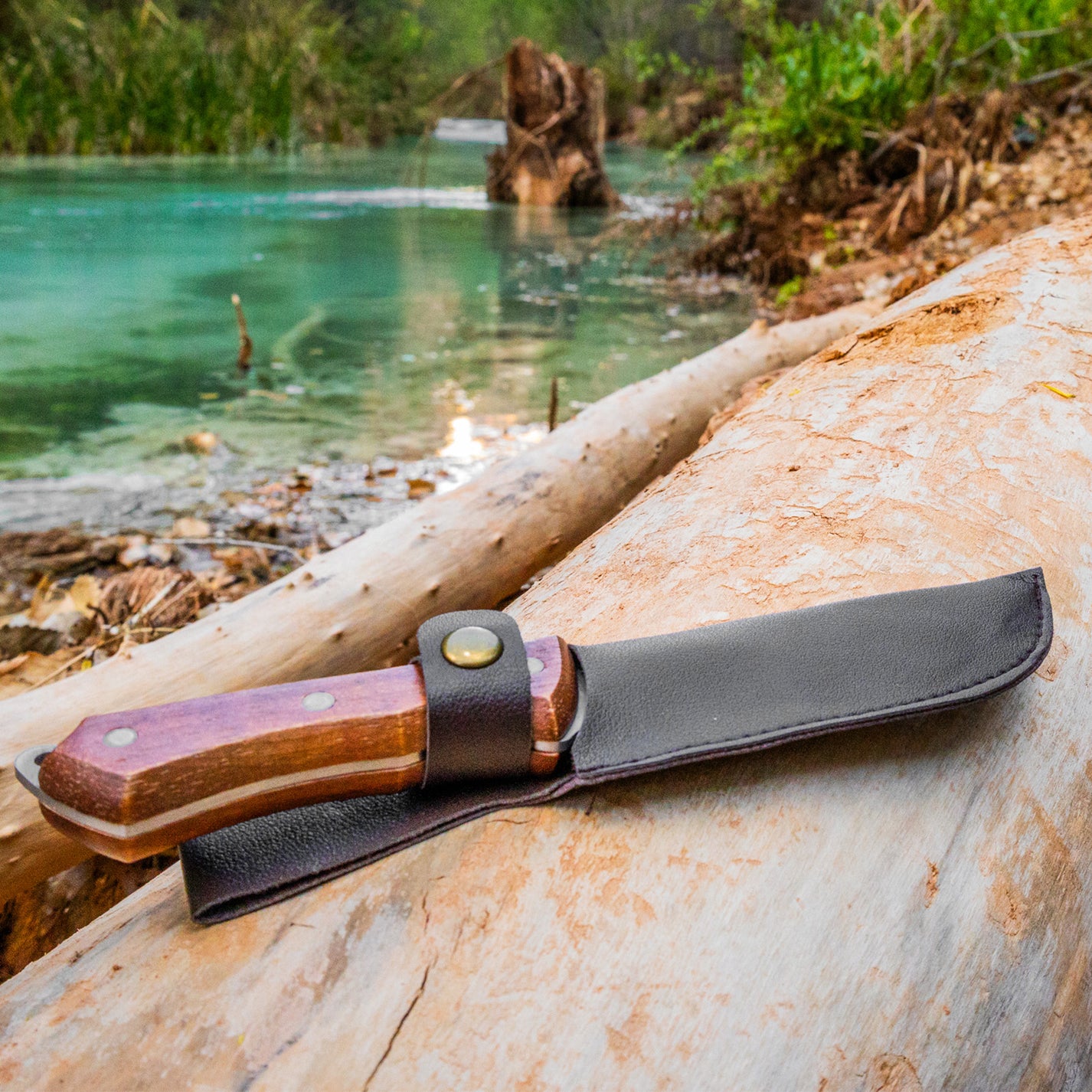 9 Inch 440 Stainless Steel Recurve Full Tang Fixed Blade Knife with Sh ...